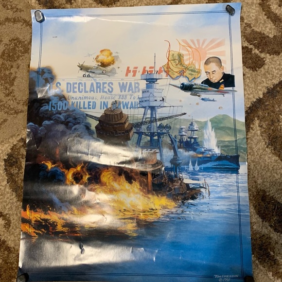 Tom Freeman | Art | Vintage 991 23 X 18 Tom Freeman Petal Harborhawaii ...